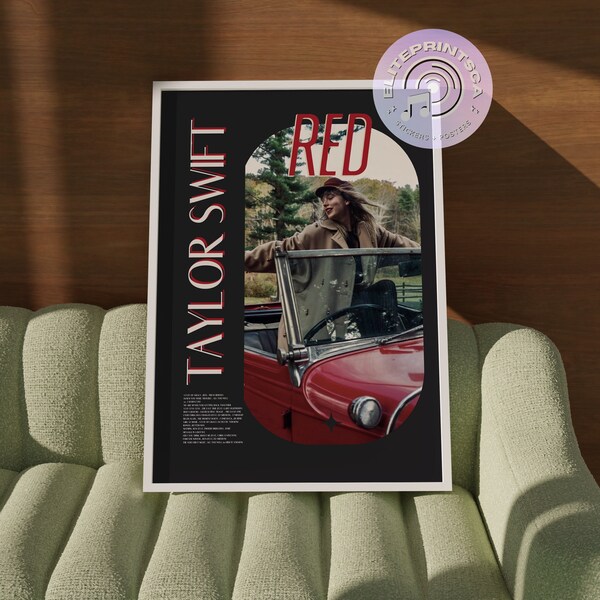 Red Taylor Version Poster - Etsy