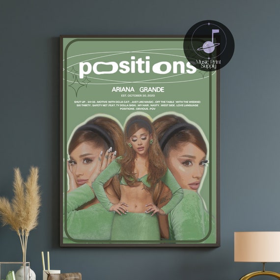 Positions by Ariana Grande Retro Album Poster INSTANT - Etsy