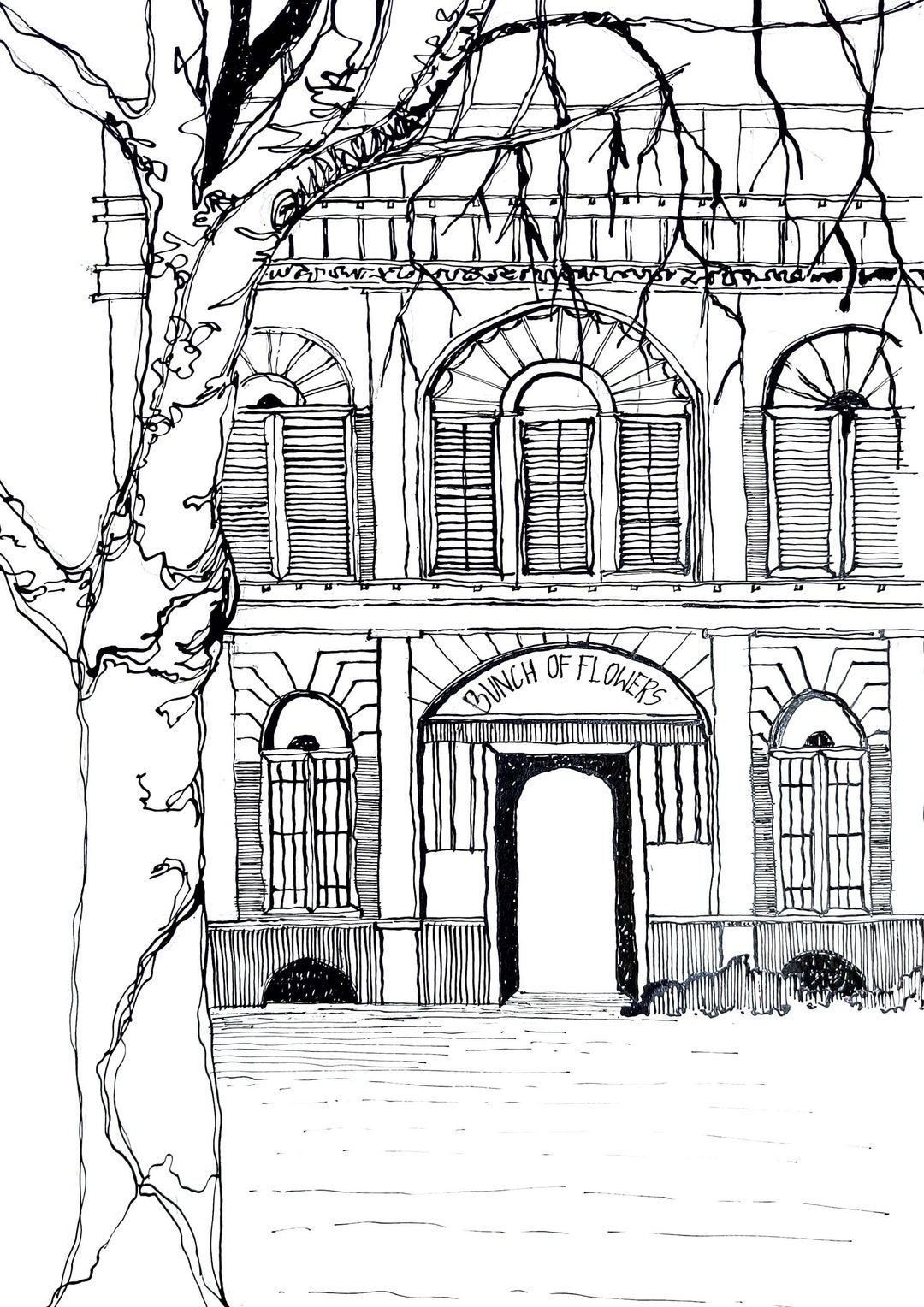 Digital Download - Pen and Ink Drawing of Streets of Kolkata, India - Etsy