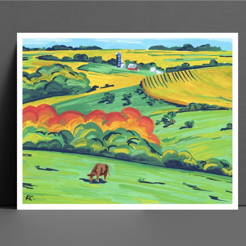Iowa Landscape - Etsy