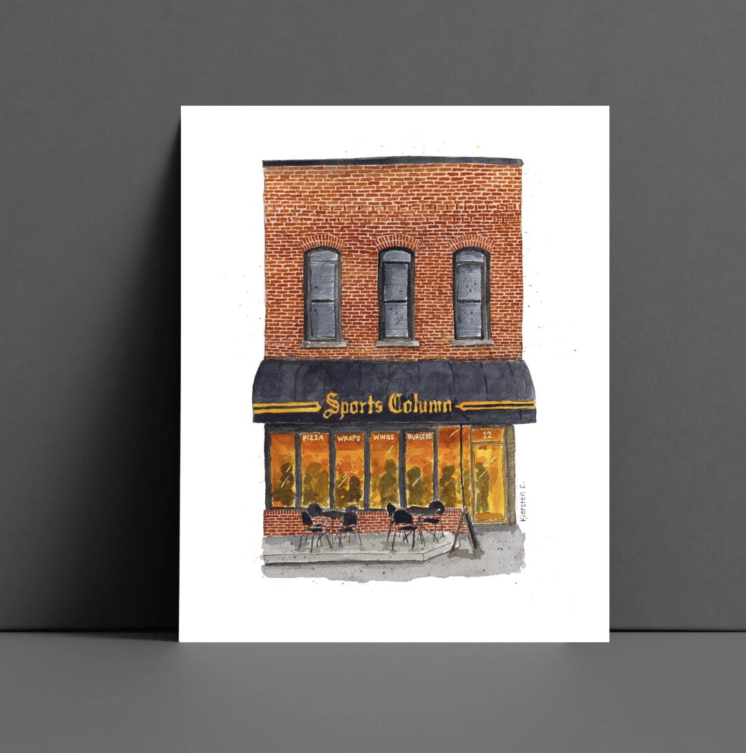 Sports Column, ORIGINAL University of Iowa Bars, University of Iowa Art ...