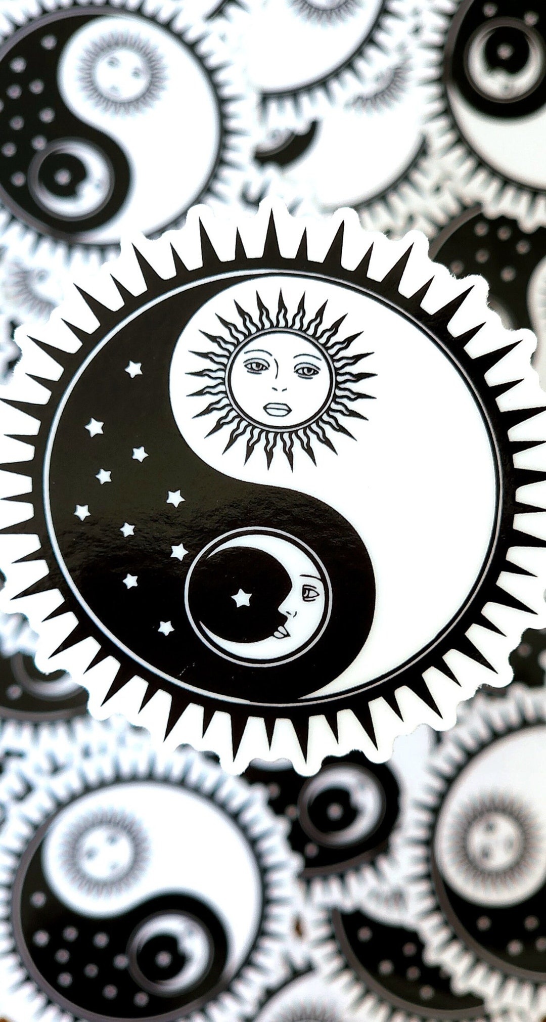 Ying Yang Sticker, Cosmic Sticker, Journal Sticker - Etsy
