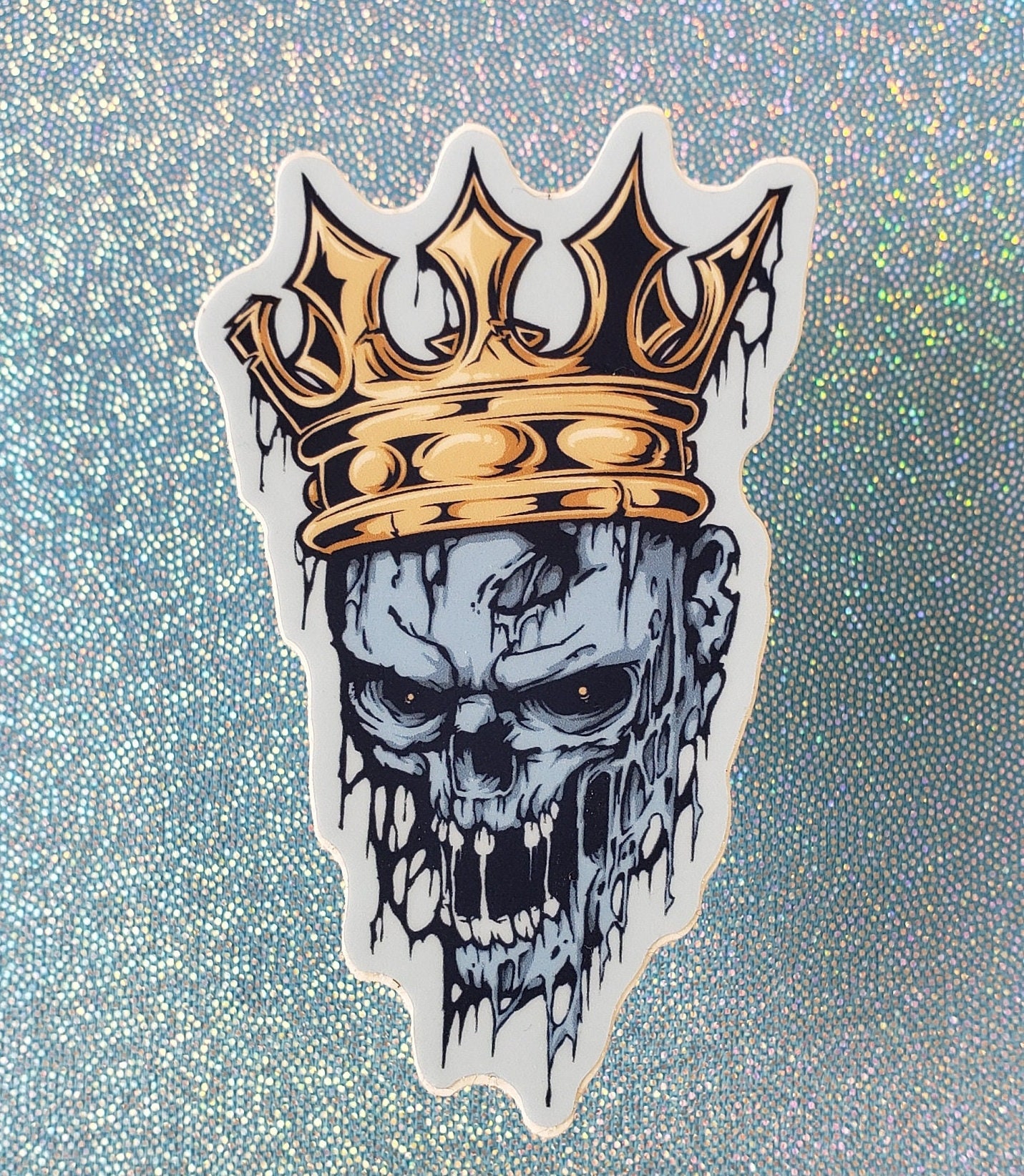 HORROR Ice Skeleton King Vinyl Sticker for Xbox Lover – Water Bottles ...
