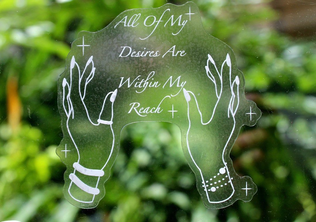 Manifestion Sticker, Affirmation Mantra Art - Etsy