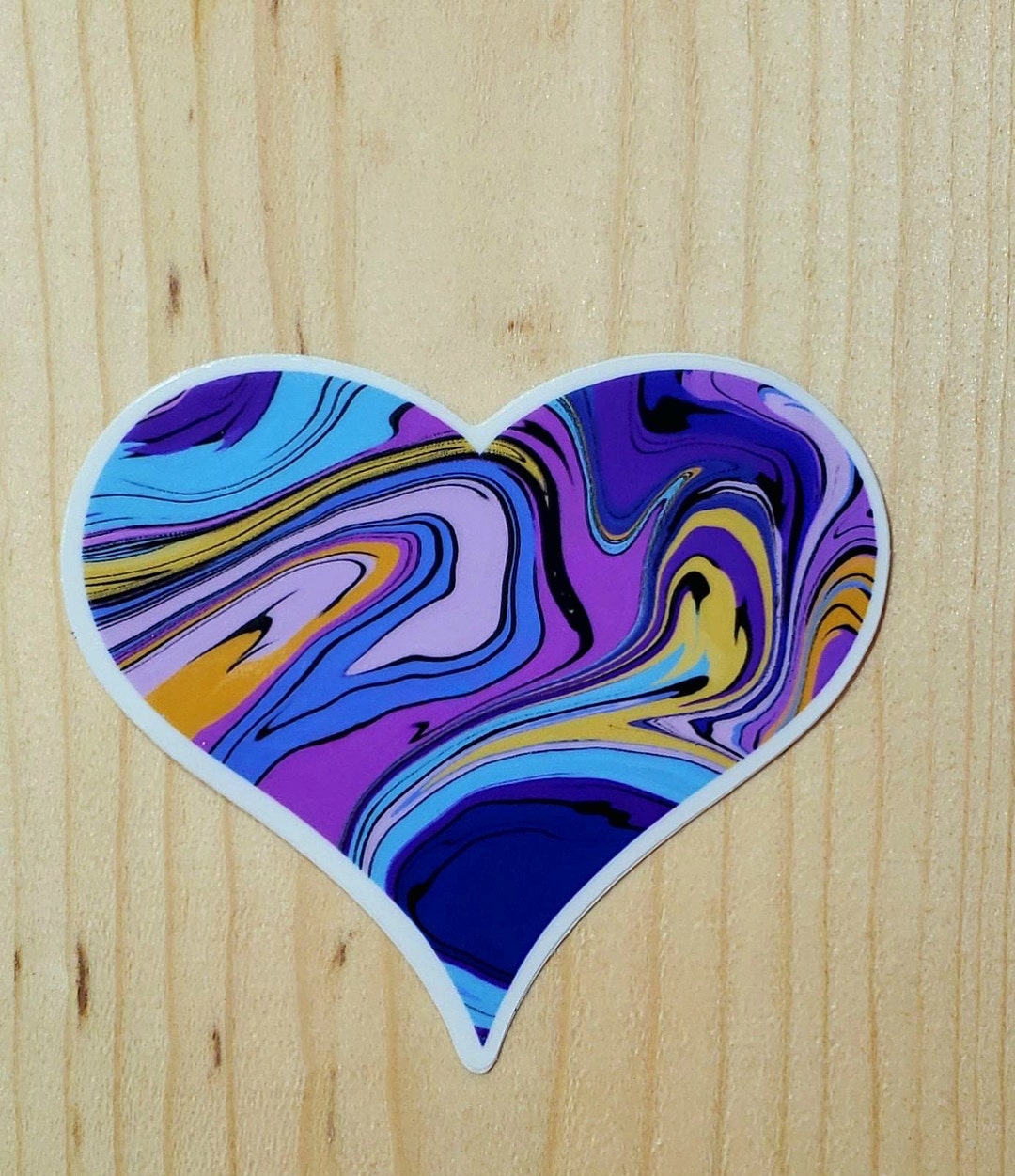 Heart Stickers, Coloful Heart, Love Art, Love Sticker, - Etsy