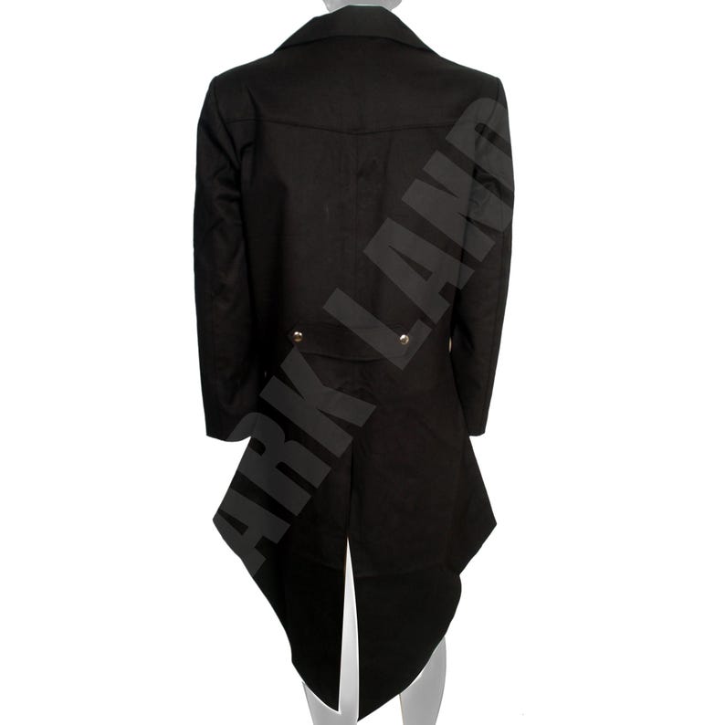 Black Steampunk Tailcoat Men's Victorian Style Coat Trench Gothic ...
