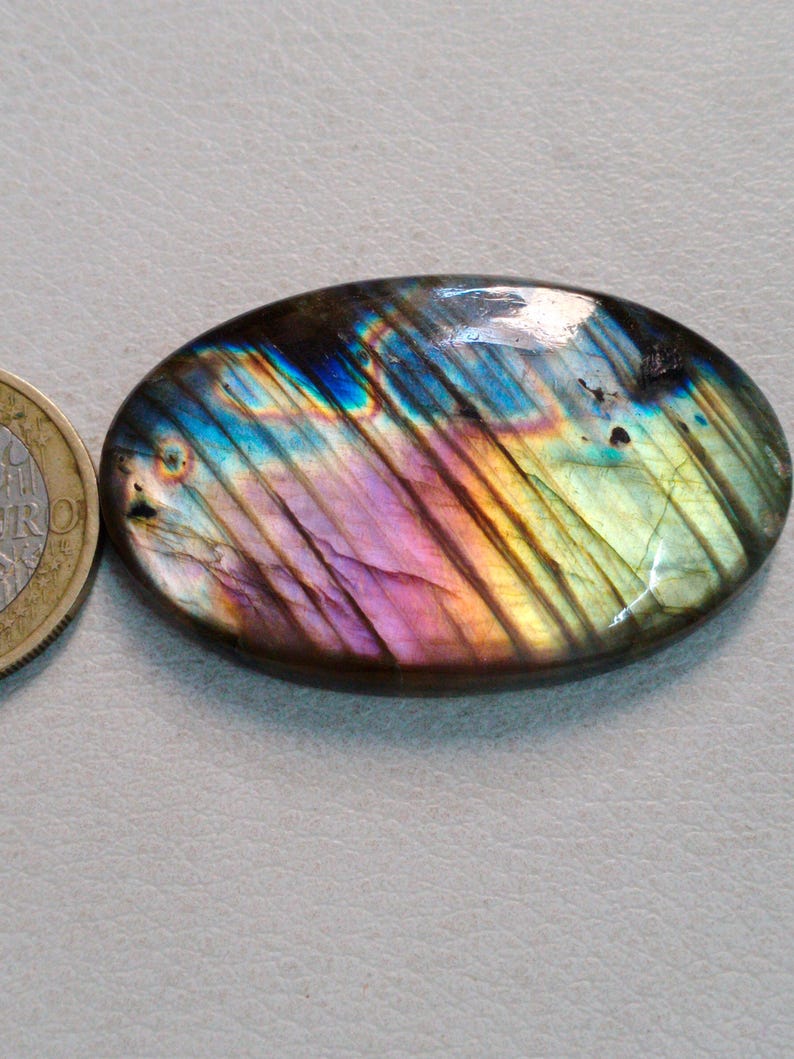 Amazing Unique Multi Rare Flashy Natural Labradorite Cabochon Pendant ...