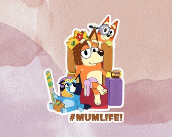 Bluey Mum Sticker - Etsy