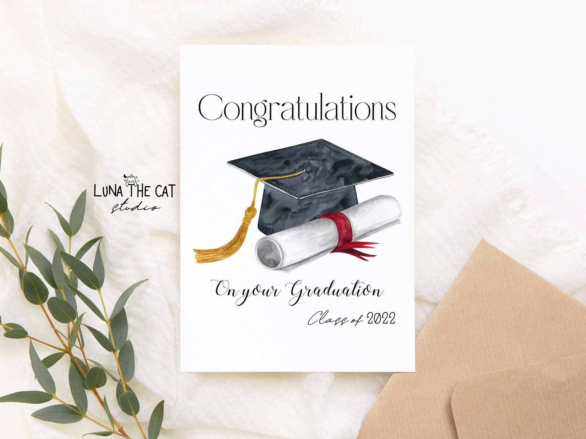 Graduation Card Printable Greeting Card Celebration Card Class of 2022 ...