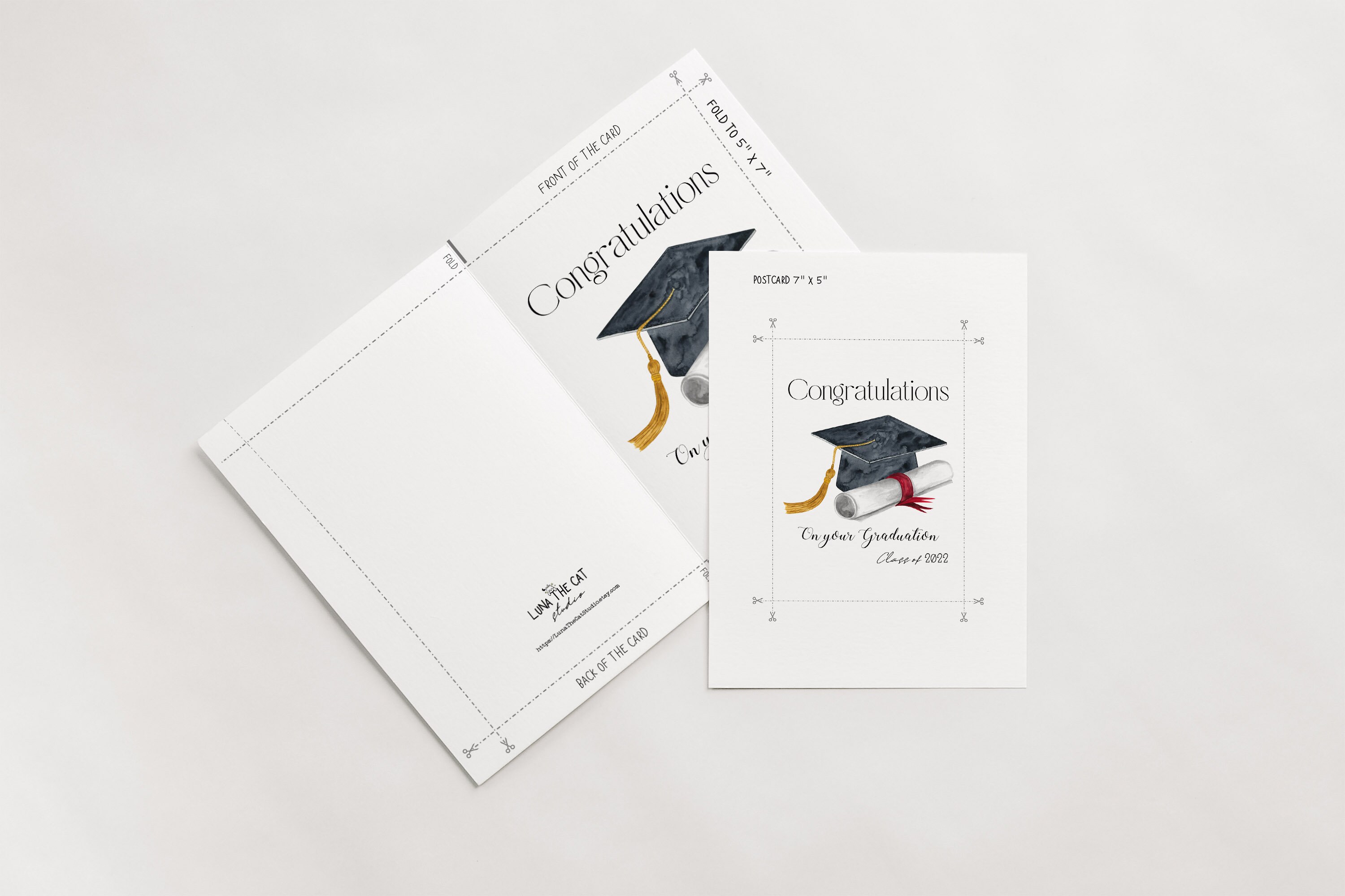 Graduation Card Printable Greeting Card Celebration Card Class of 2022 ...