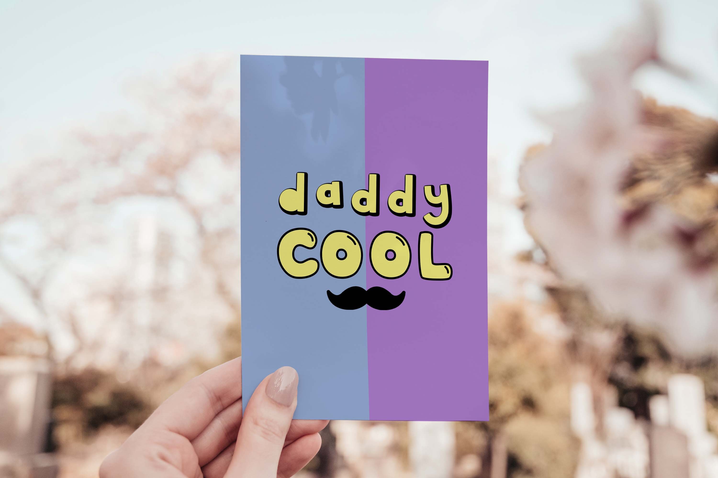 Daddy Cool Happy Father's Day Printable Card Funny Father's Day Card ...