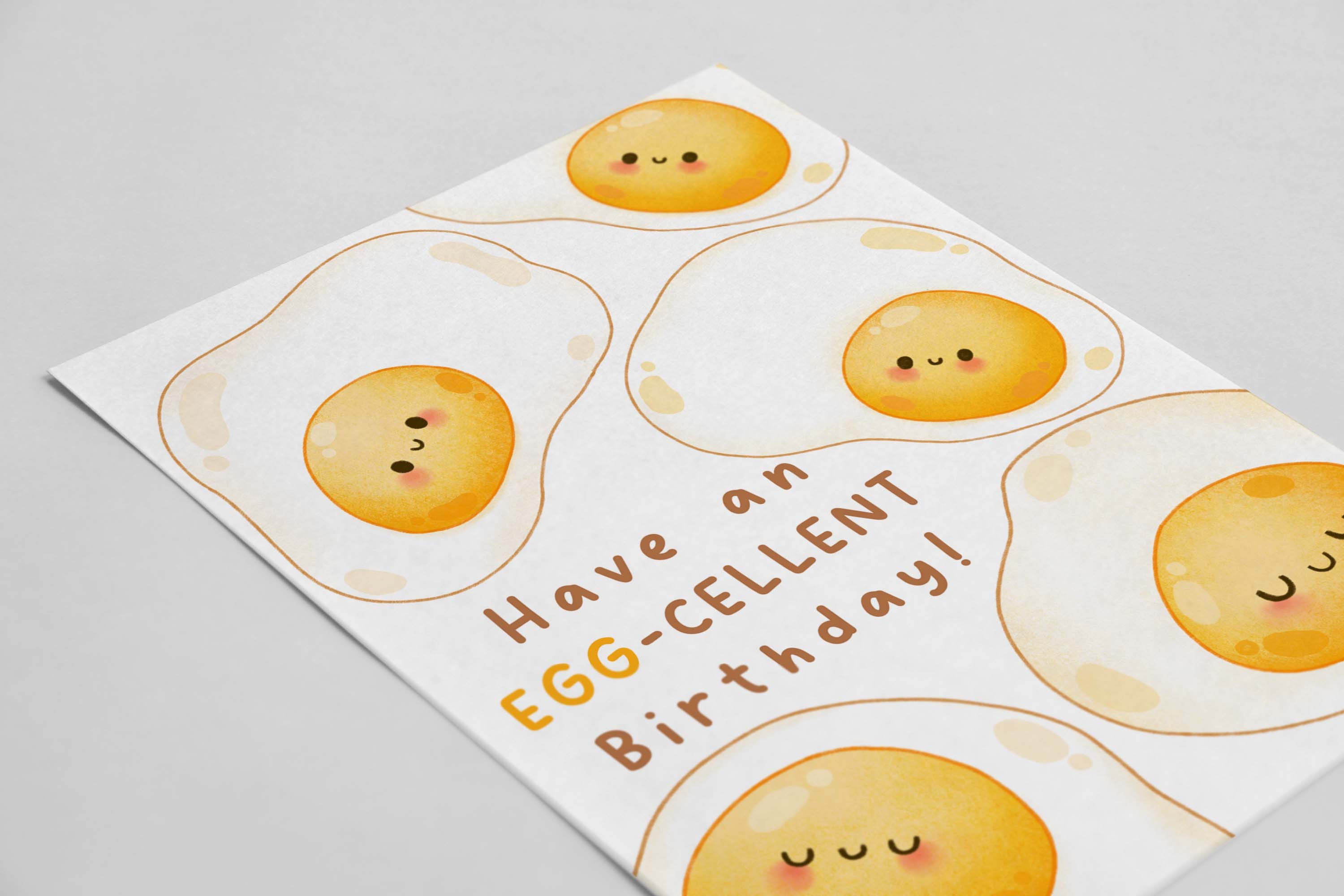 Have an Egg-cellent Birthday Card Cute Egg Funny Birthday Card for Cat ...
