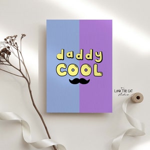 Daddy Cool Happy Father's Day Printable Card Funny Father's Day Card ...