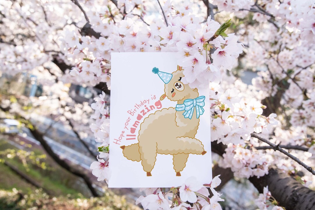 Llama Birthday Card Hope Your Birthday is LLAMAZING Card Birthday Card ...