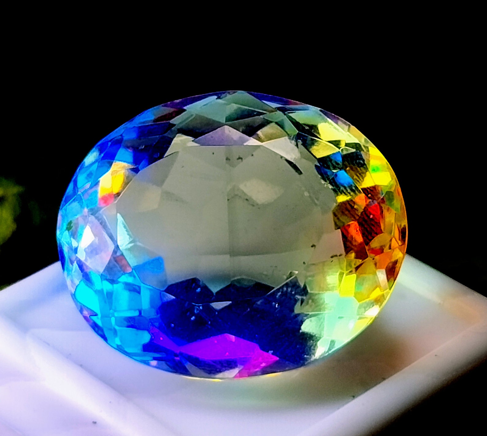 Seven Shades of Color Magical 25 Ct AAA+ Mystic Topaz Oval Shape ...