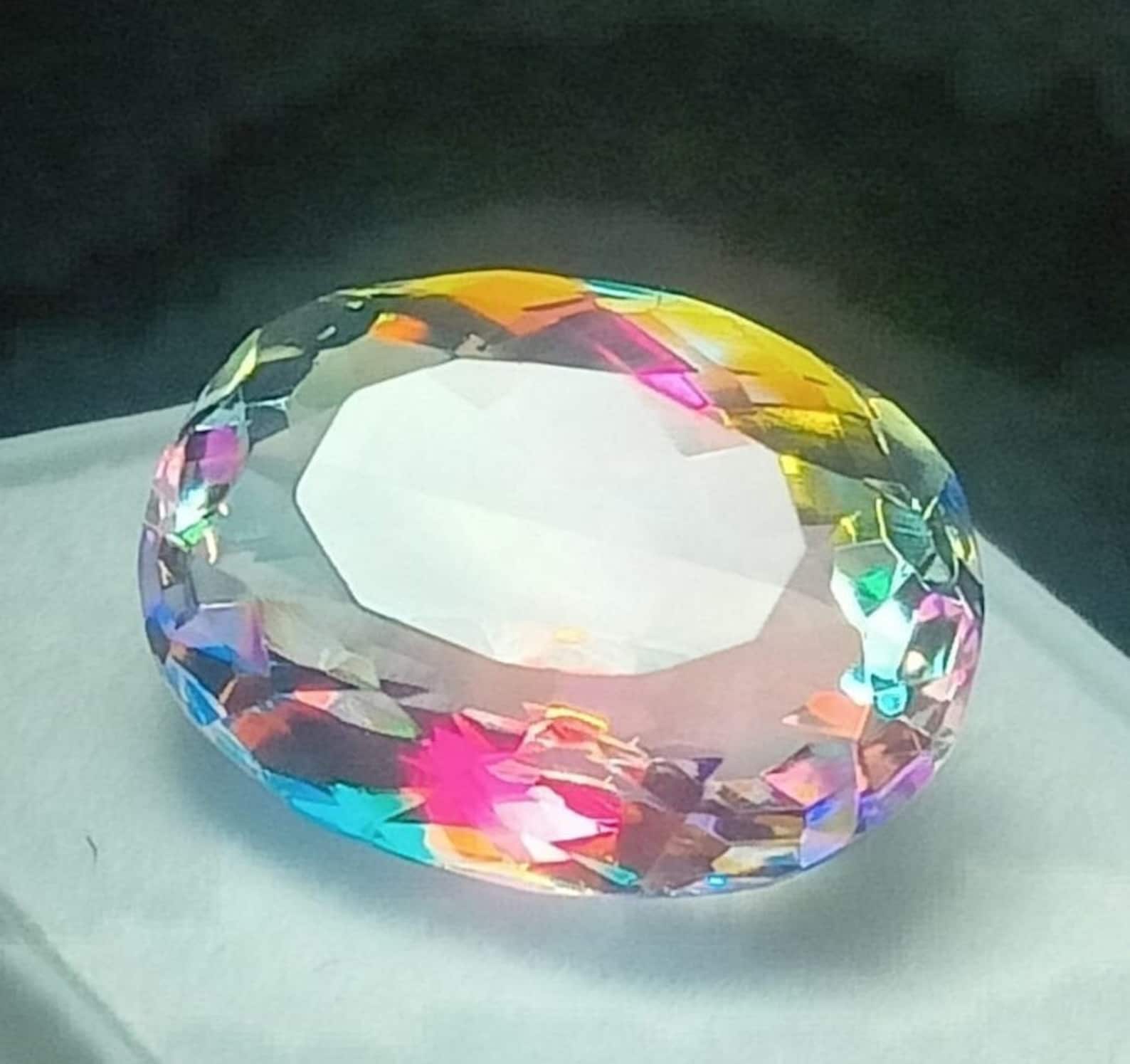 Seven Shades of Color Magical 25 Ct AAA+ Mystic Topaz Oval Shape ...