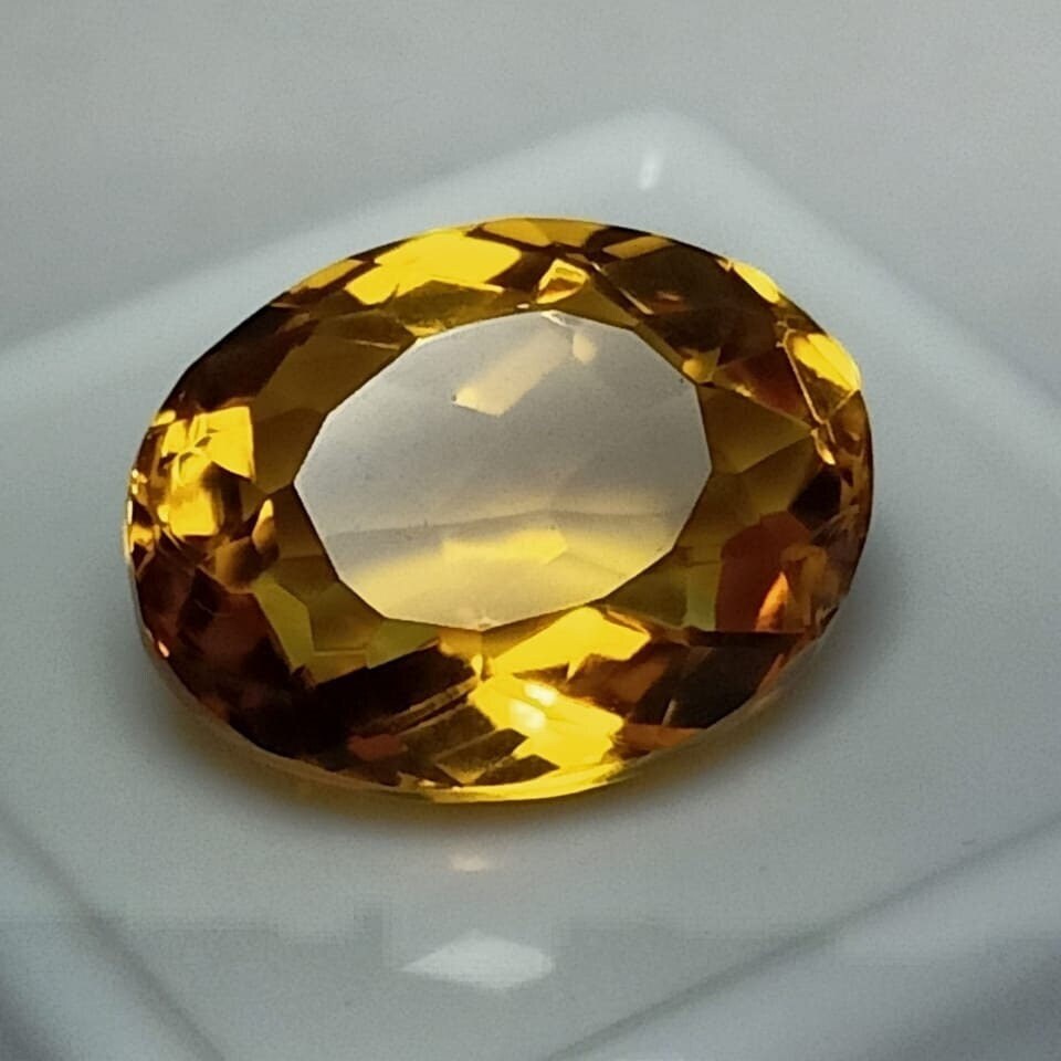 9 Ct AAA Quality Yellow Topaz Oval Shape Certified Topaz Loose Diamond ...