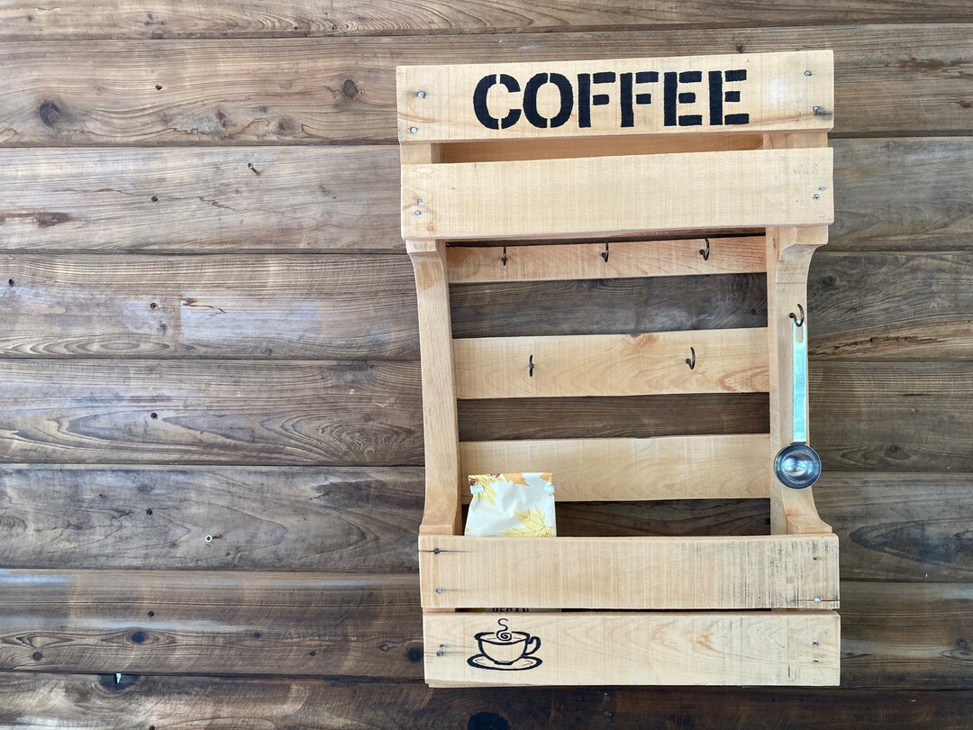 Pallet Coffee Mug Rack - Etsy