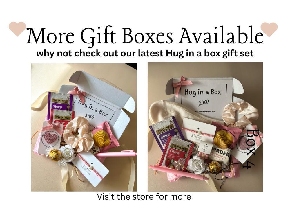 HUG IN A BOX, Gift Box, Letter Box Gift, Pocket Hug, Pick Me up Gift ...