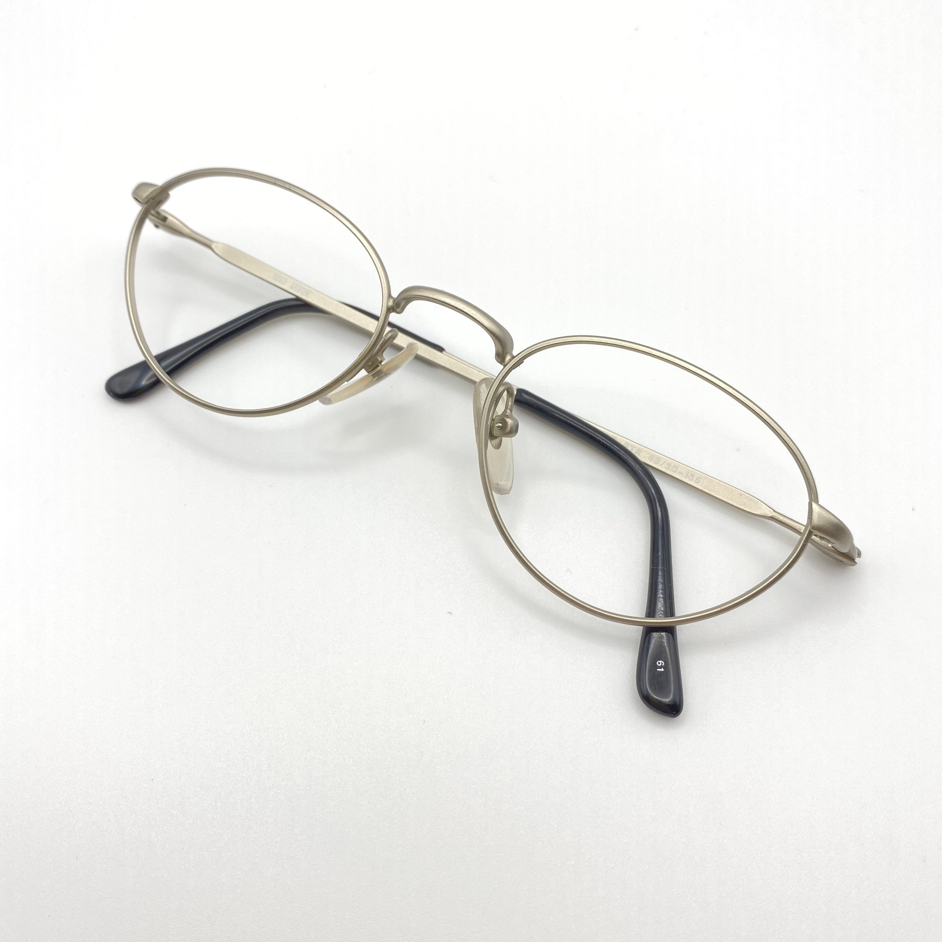 Beau Monde Rare Vintage Eyeglasses Silver Color Round Glasses Frame ...