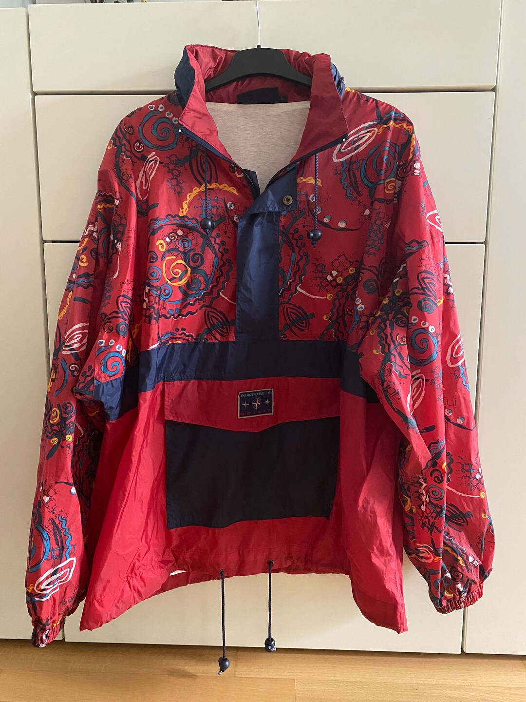 90s Vintage Patterned Rain Jacket Rain Cape Raincoat - Etsy