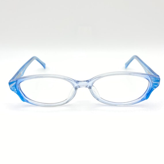 Ama Rare Eyeglasses Transparent Blue Gradient Eyeglas… - Gem