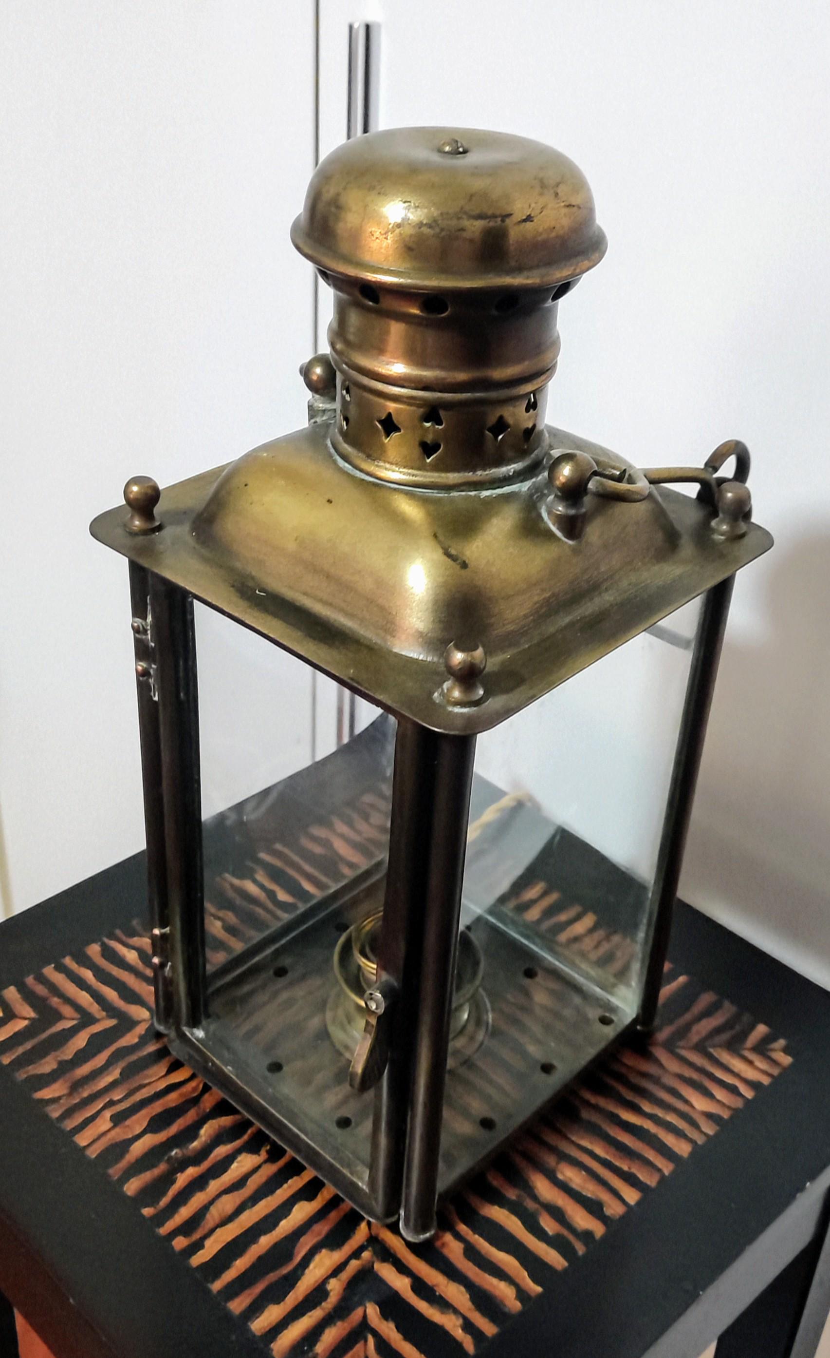 Brass Marine Style Lantern: Unique Handmade Design - Etsy