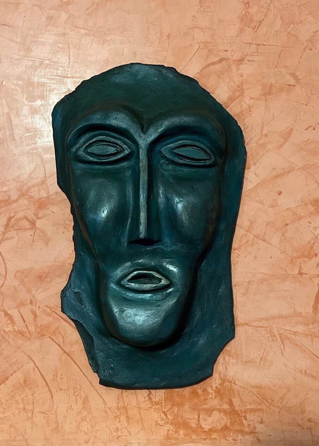 Etruscan Mask in Antique Terracotta Historical and Artisanal Decoration ...