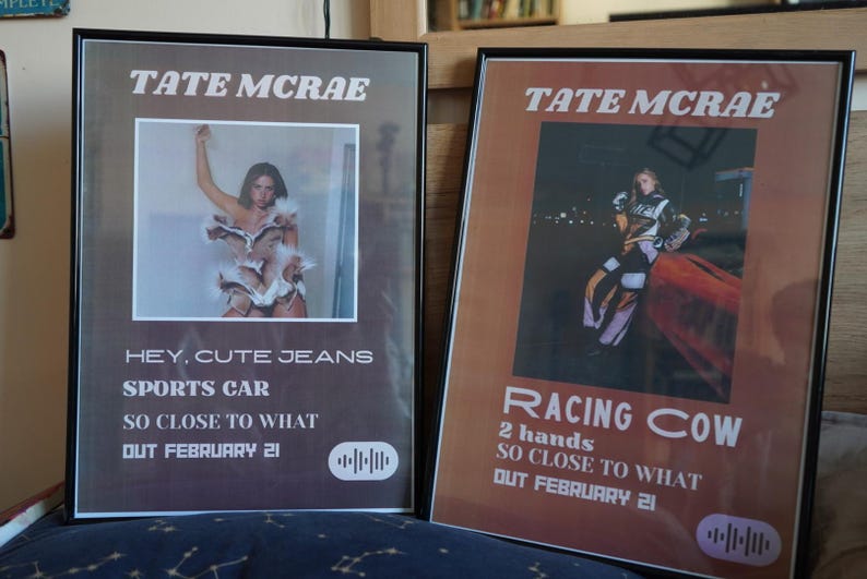 Tate Mcrae Poster, Printable Wall Art, Music Room Decor, Teen Room ...