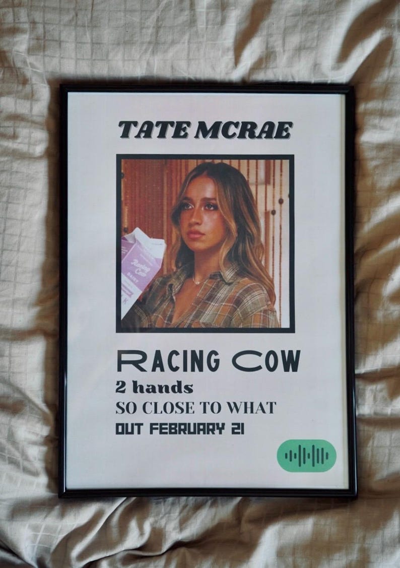 Tate Mcrae Poster, Printable Wall Art, Music Room Decor, Teen Room ...