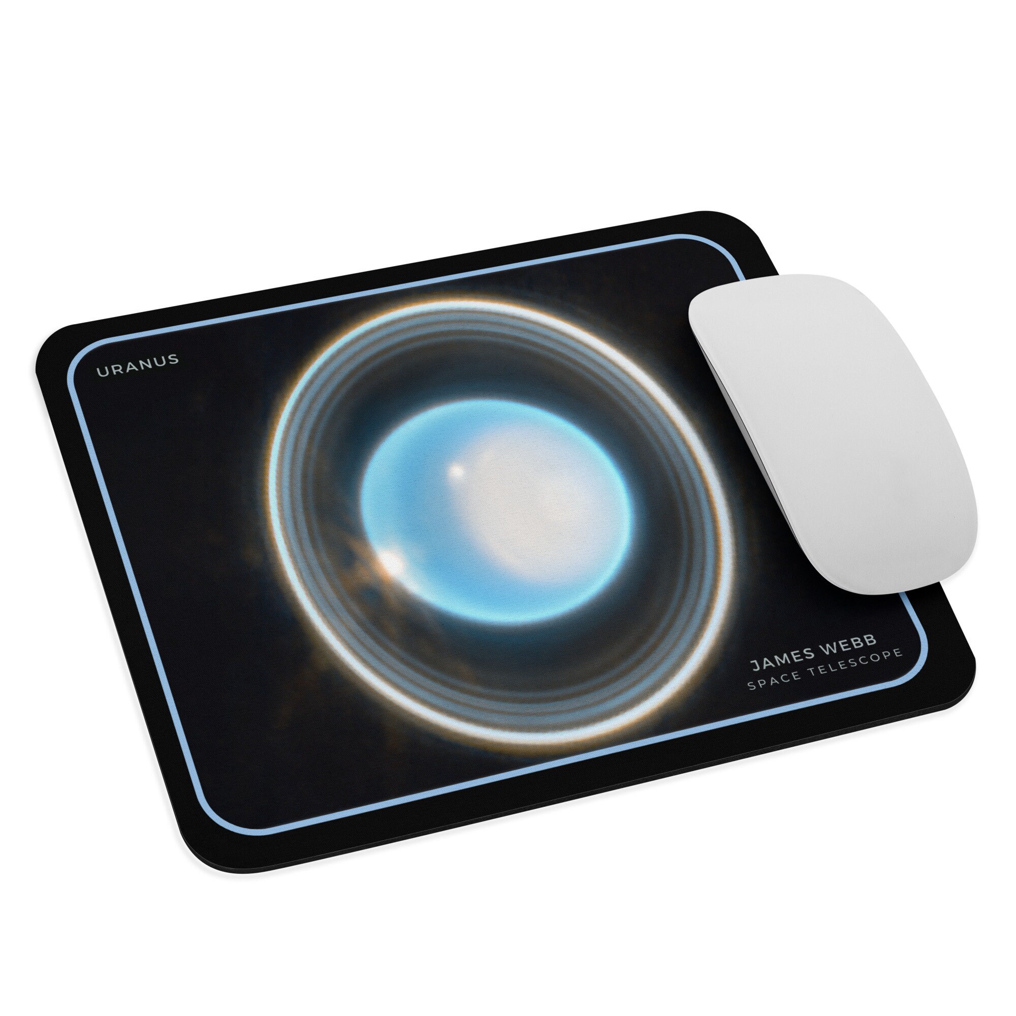 JWST Rings of Uranus Mousepad, NASA James Webb Space Telescope Mouse ...