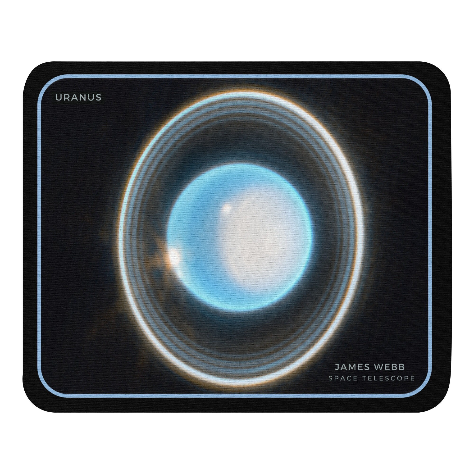 JWST Rings of Uranus Mousepad, NASA James Webb Space Telescope Mouse ...