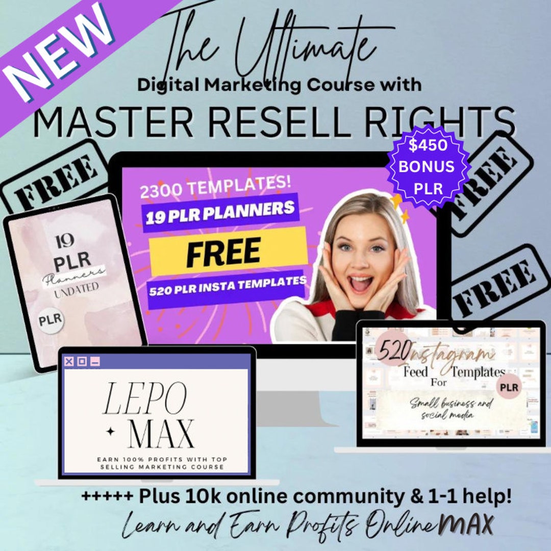 LEPO MAX Digital Marketing Online Course Master Resell Rights, Learn ...