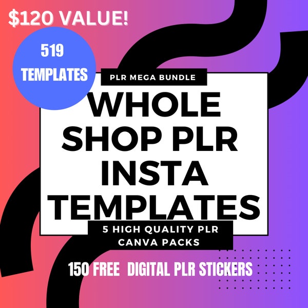 Plr Instagram Template - Etsy