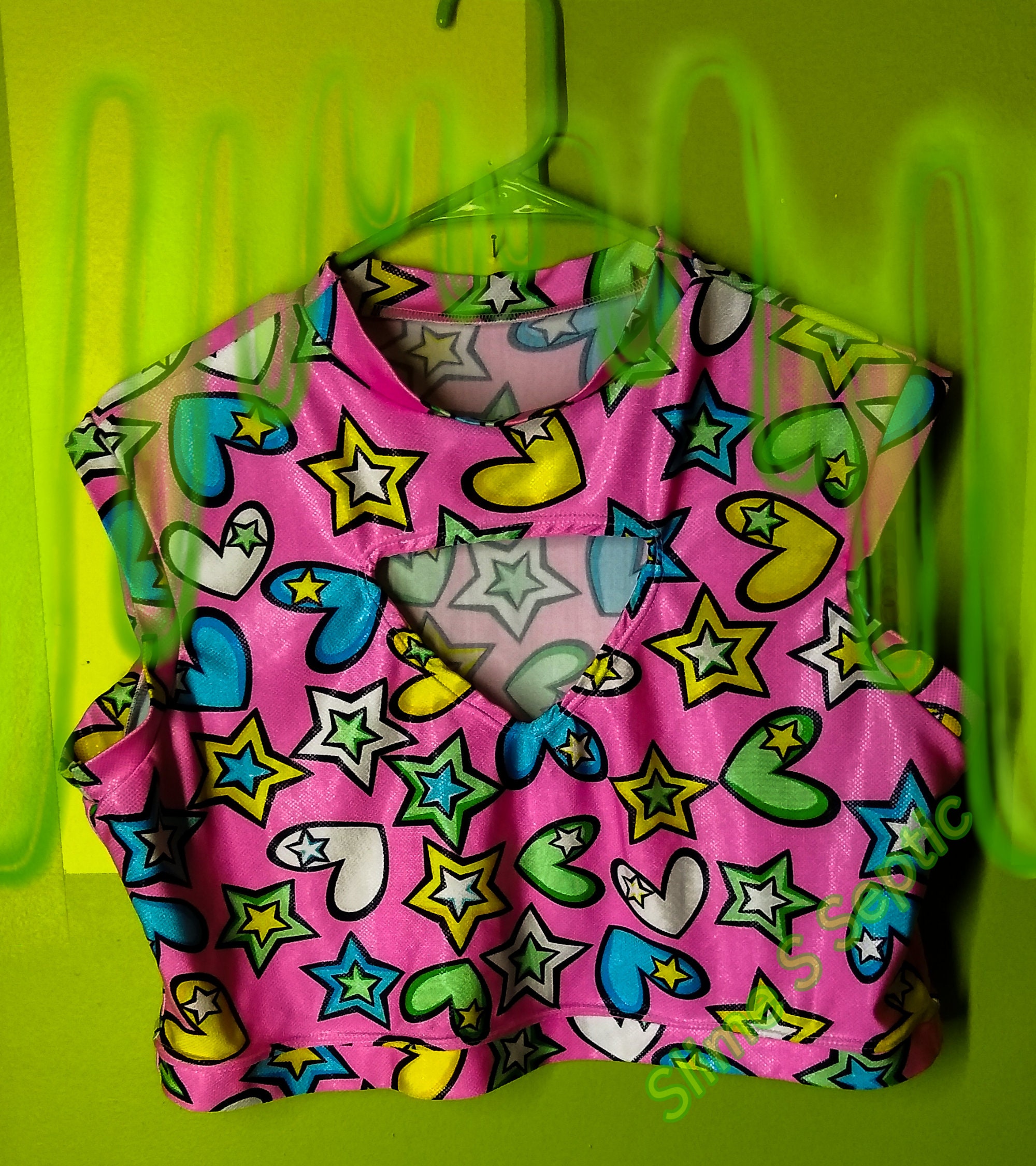 Pink Keyhole Plus Size Rave Clown Core Crop Top - Etsy