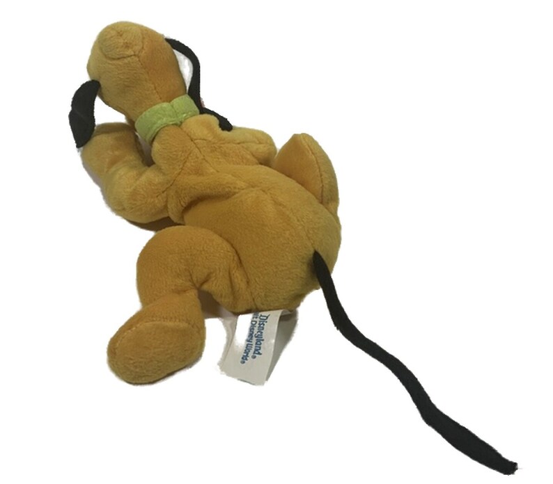 Disney PLUTO Plush Toy, Disney Pluto Bean Bag Vintage Stuffed Toy 1990 ...