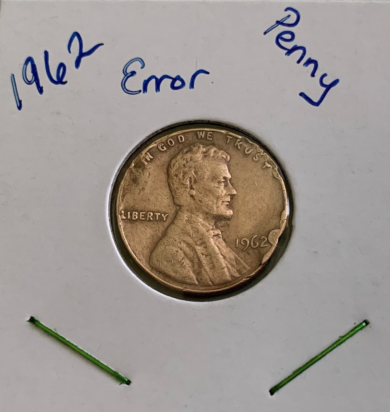 Extremely RARE Error Coin 1962 Penny With Die CUD Globs Plus Other Rare ...