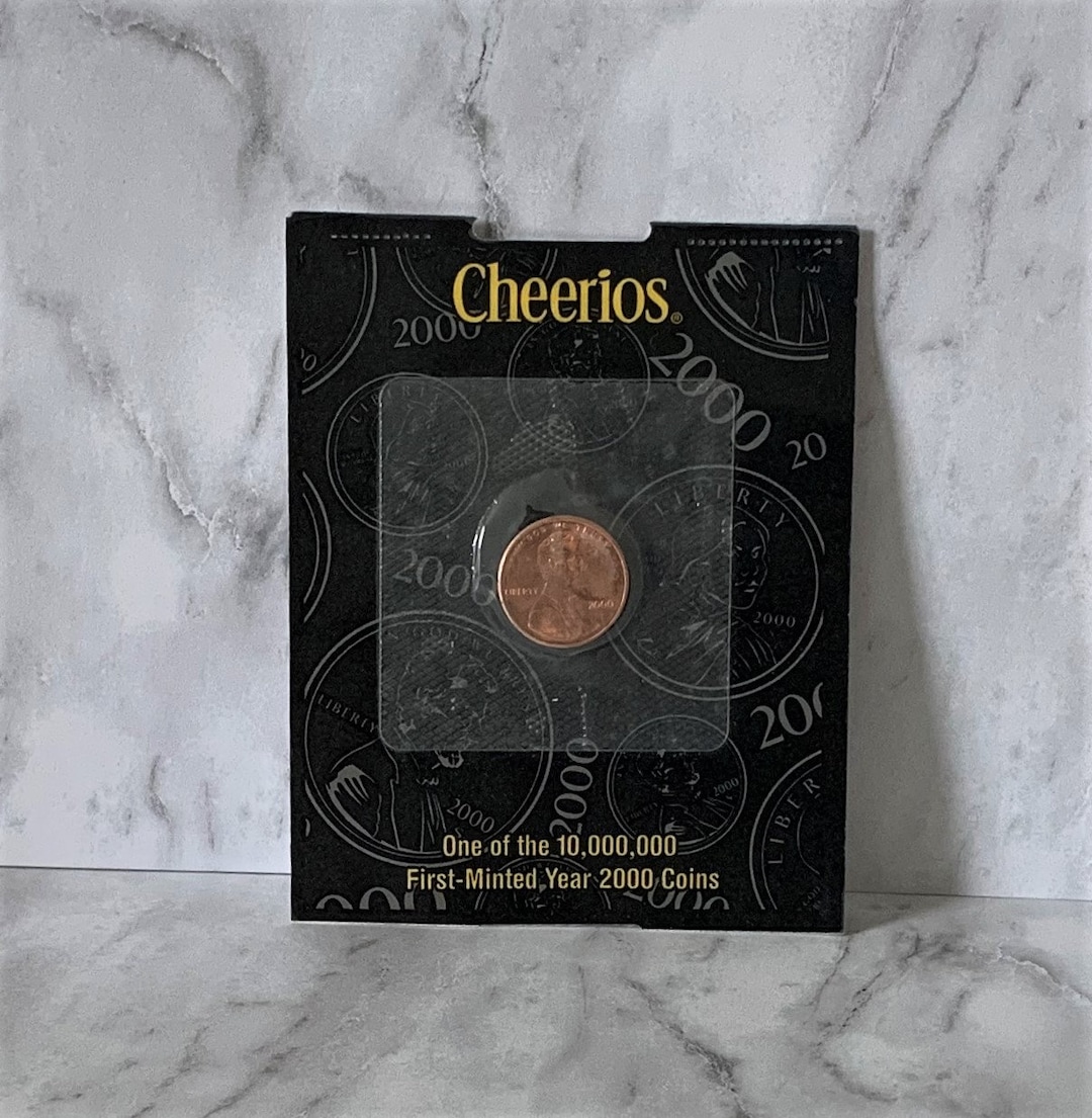 CHEERIOS COIN First-minted Year 2000 Coins Cheerio Penny One Cent - New ...