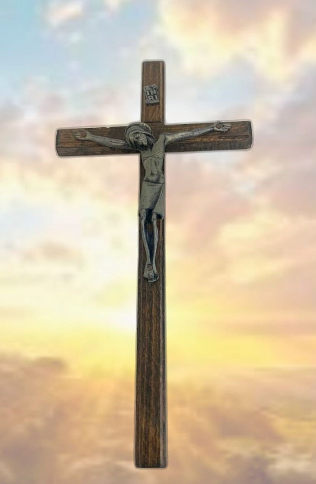 Crucifix, Wooden Crucifix, Christ on Cross, Wood Wall Crucifix W ...