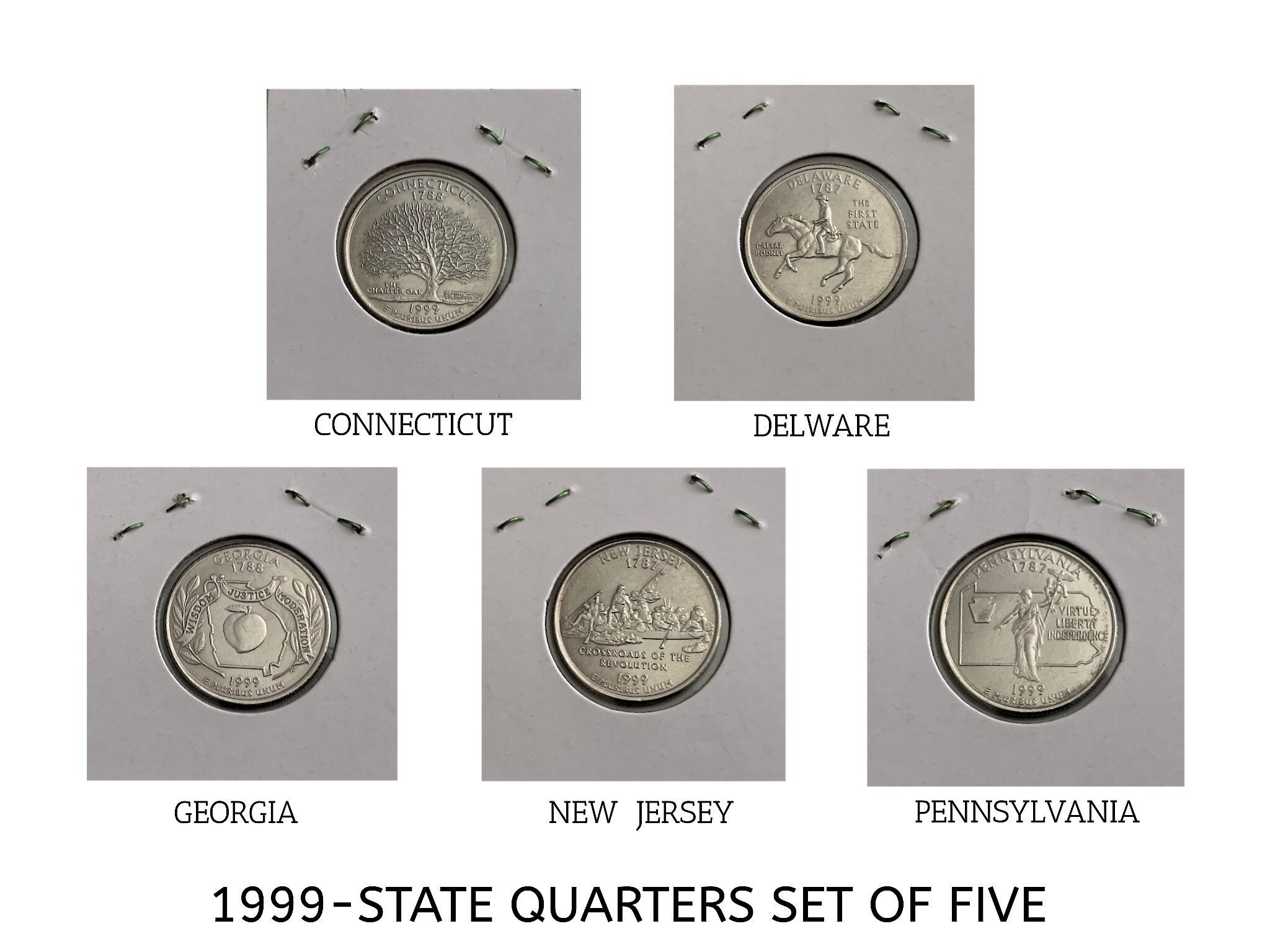 STATE QUARTERS 5 Piece Set of 1999 State Quarters in the 50 - Etsy
