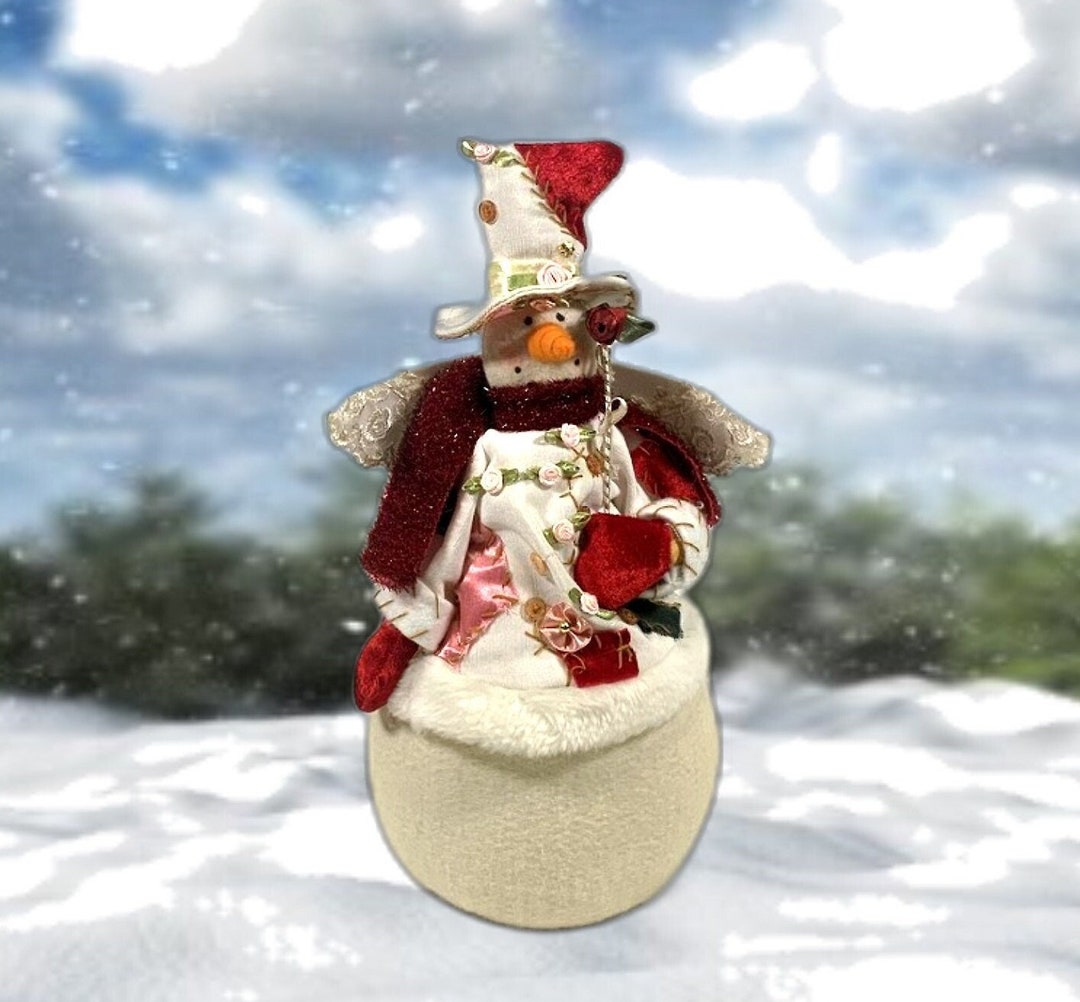 SNOWMAN WOMAN Vintage Snowman Victorian Snow Woman Plush, Victorian ...