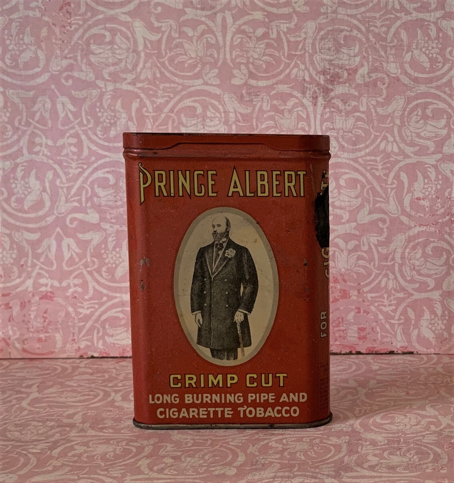 PRINCE ALBERT Tobacco Can TOBACCO Tin Can, Vintage 1940's Prince Albert ...
