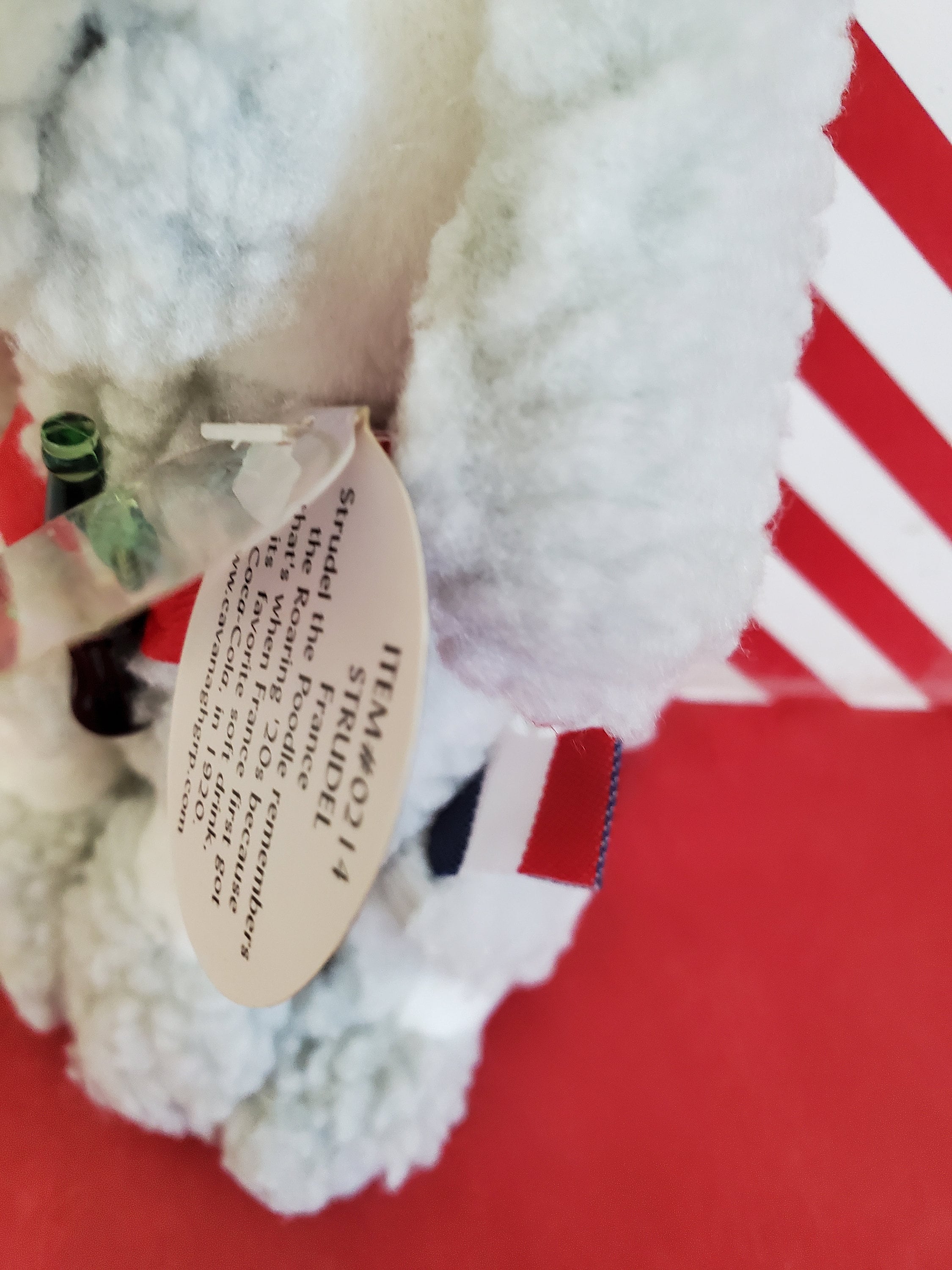 COCA COLA Poodle STRUDEL the Poodle Plush 1998 France Coca Cola Memorabilia, Coca Cola ...