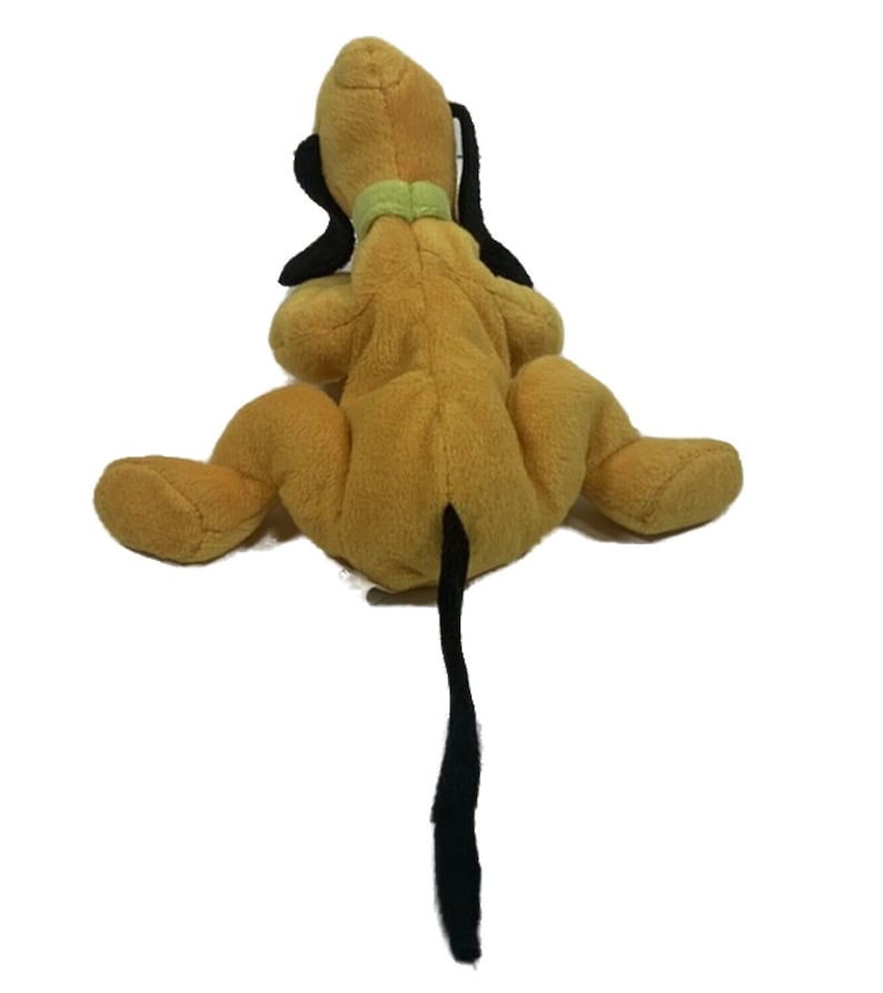 Disney PLUTO Plush Toy, Disney Pluto Bean Bag Vintage Stuffed Toy 1990's Disney Collectible ...