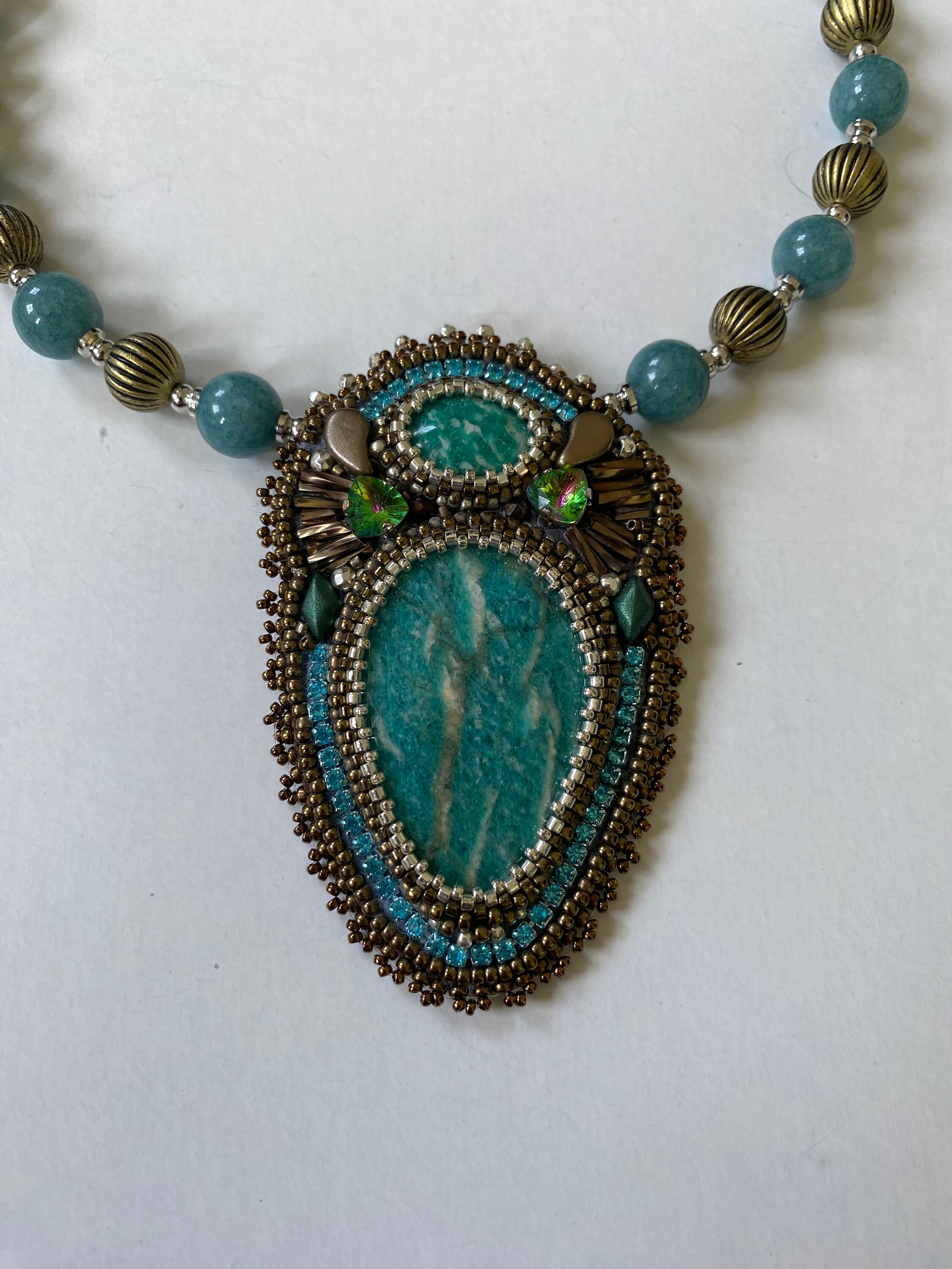 Chocker Handmade With Natural Stone - Etsy