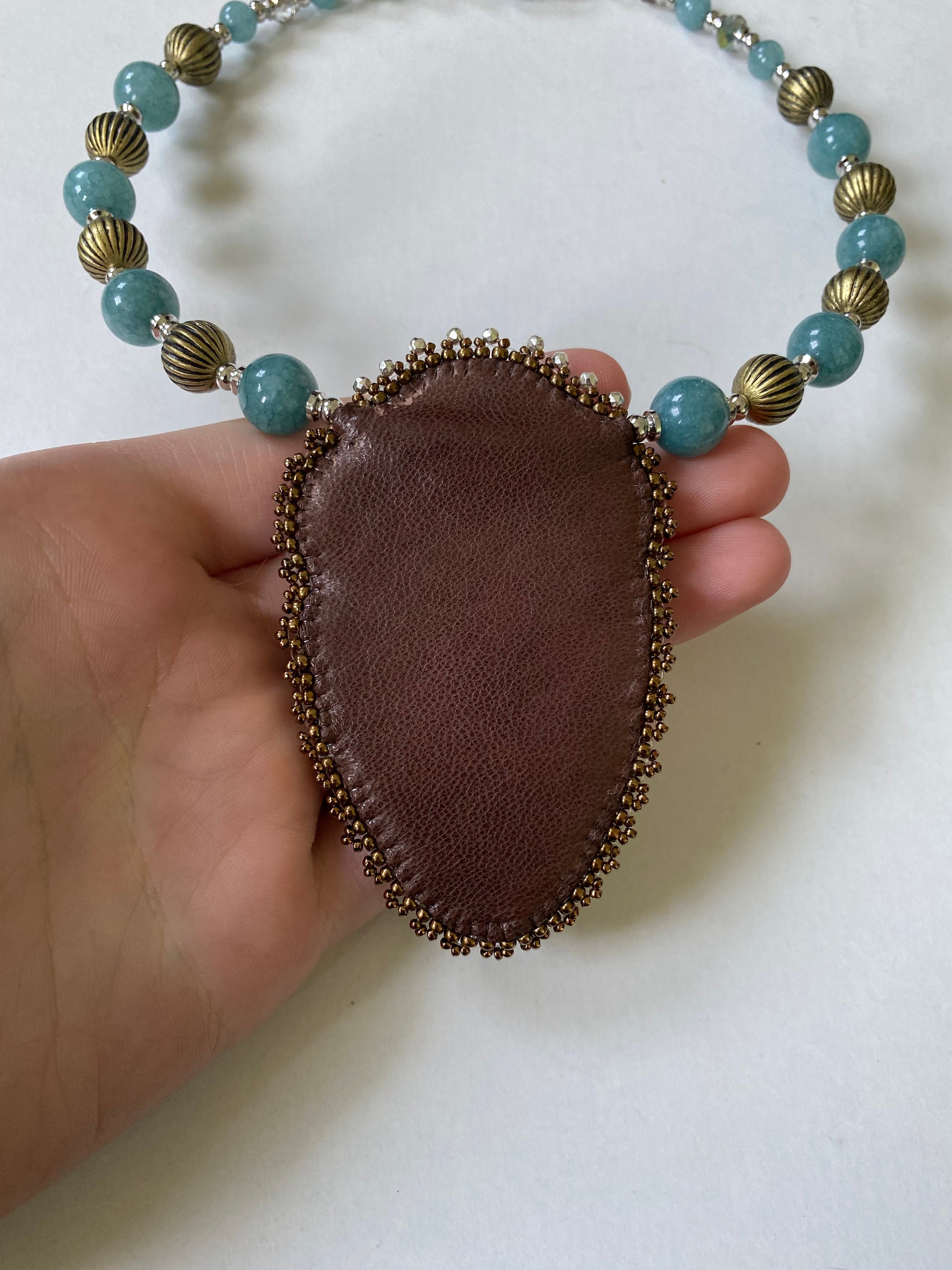 Chocker Handmade With Natural Stone - Etsy