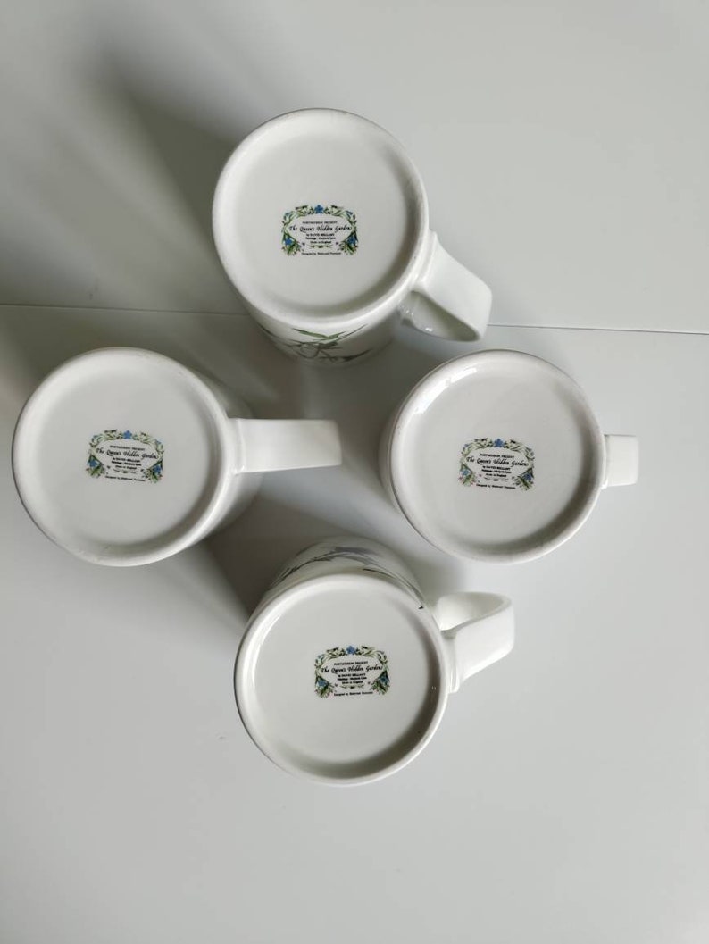Vintage Portmeirion Pottery the Queen's Hidden Garden Collection. Four ...