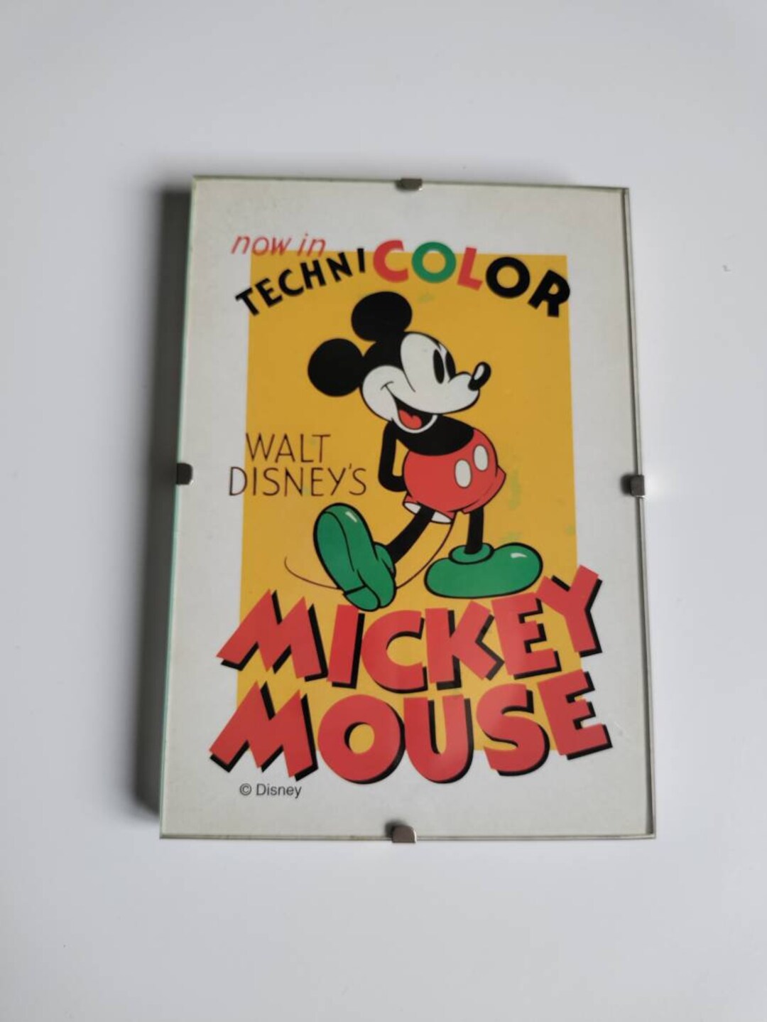 Vintage Mickey Mouse Advertising Card Movie Technicolor Walt Disney - Etsy