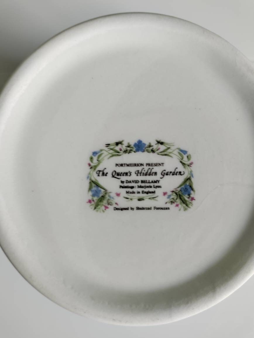 Vintage Portmeirion Pottery the Queen's Hidden Garden Collection. Four ...