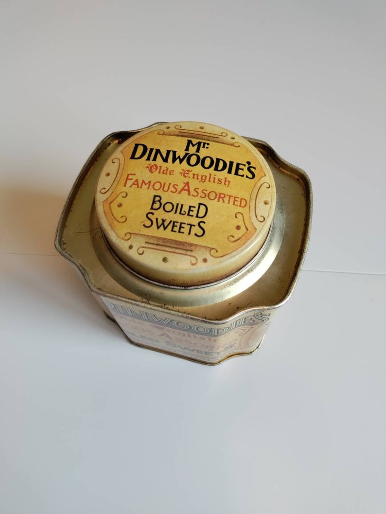 Vintage Mr. Dinwoodie's Boiled Sweets Tin. Olde English Famous Assorted ...